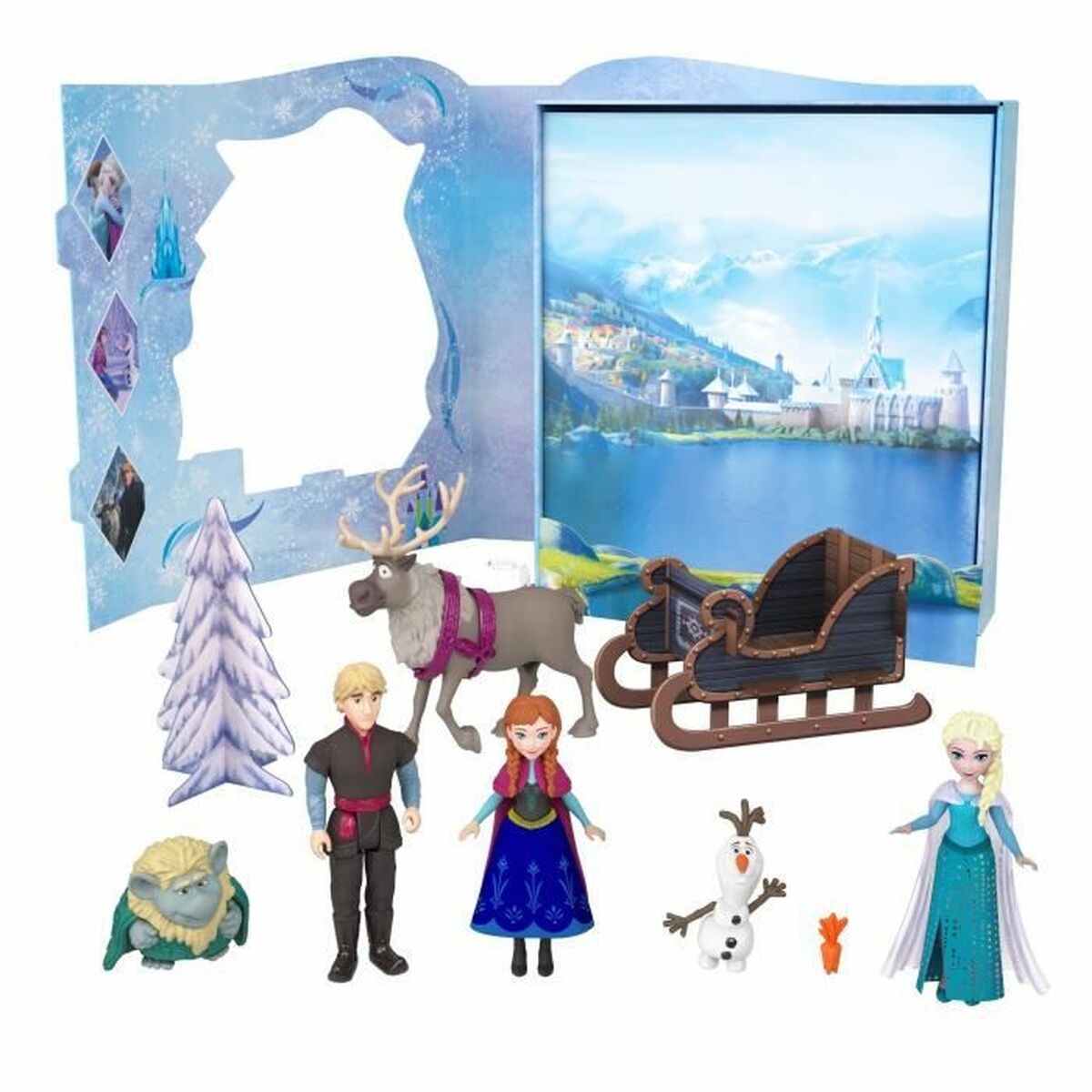 Playset Princesses Disney Kristoff, Anna, Elsa and Olaf Frozen ...
