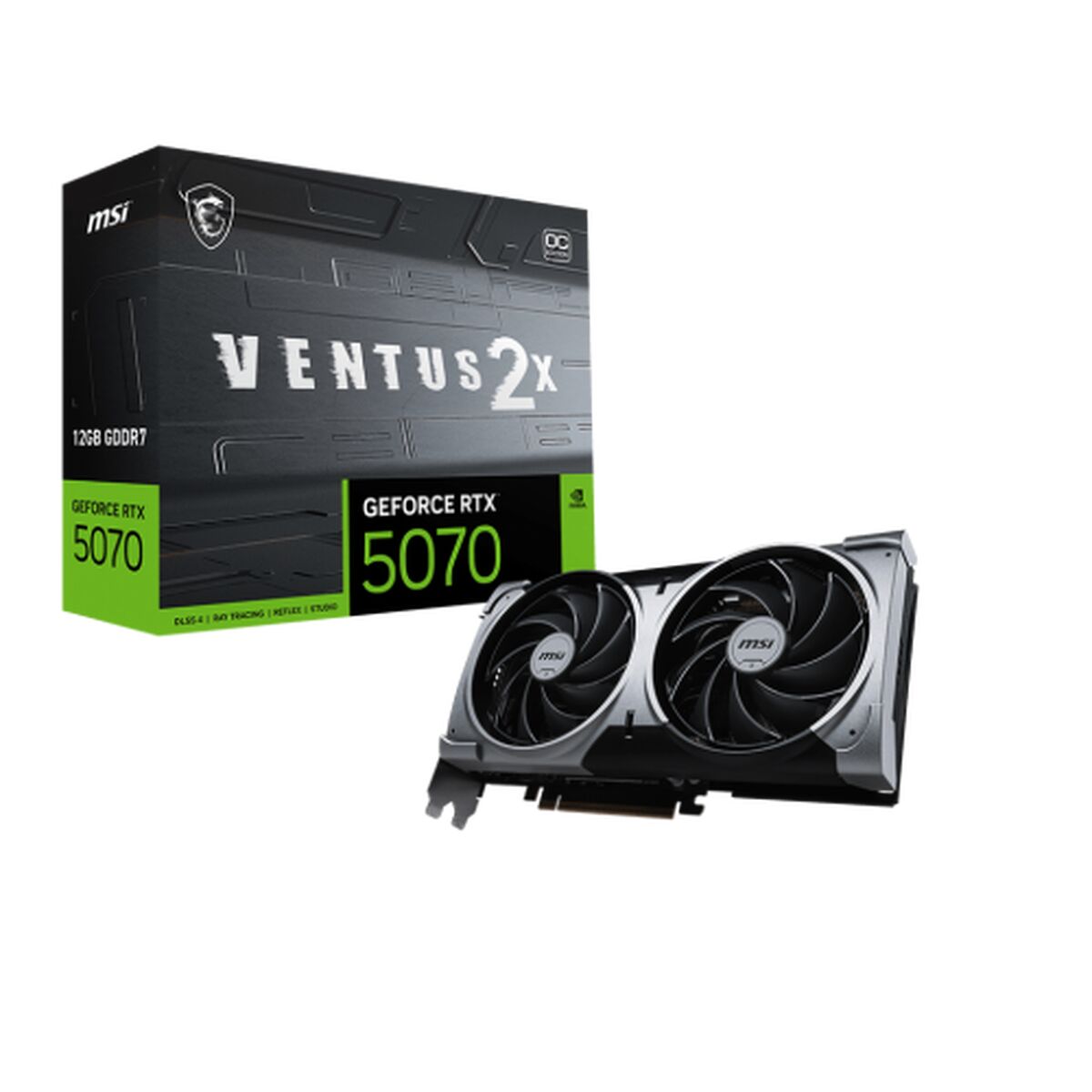 Κάρτα Γραφικών MSI GEFORCE RTX 5070 12G VENTUS 2X OC 12 GB ...
