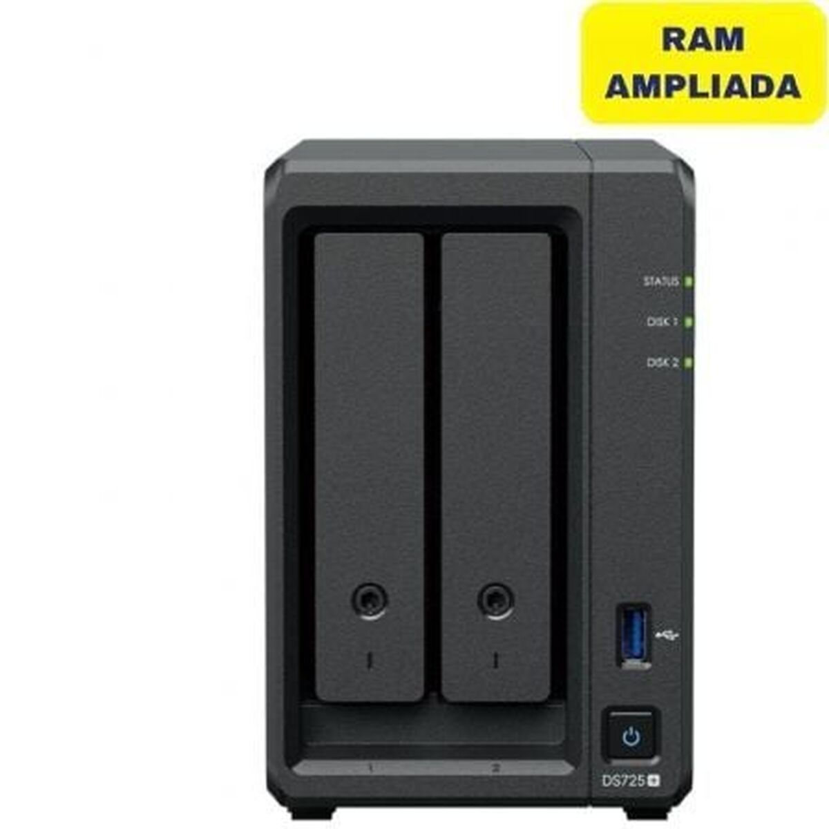 Δικτυακή συσκευή αποθήκευσης NAS Synology DS725+/32G Μαύρο AMD Ryzen ...