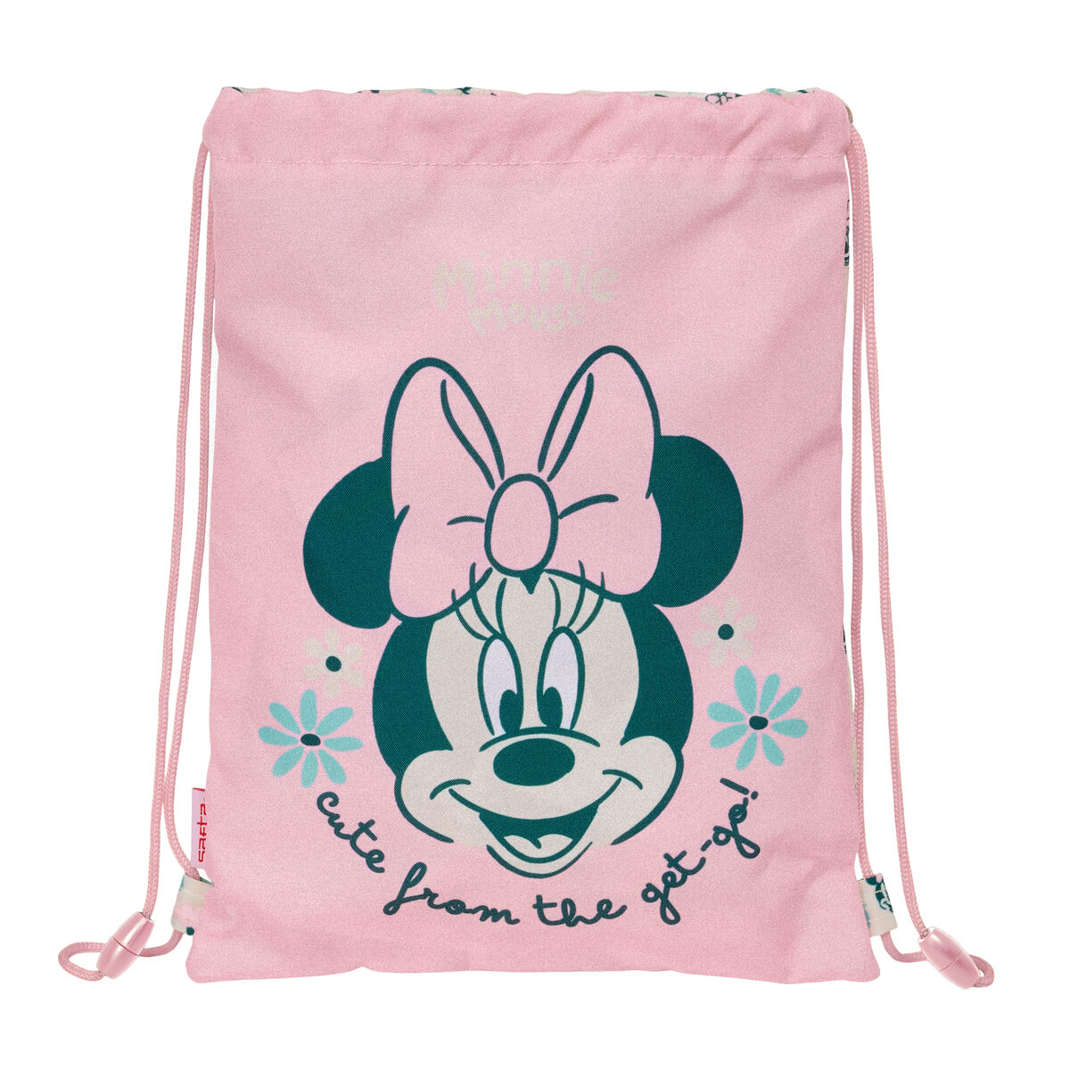 Σχολική Τσάντα με Σχοινιά Minnie Mouse Minty Ροζ 26 x 34 x 1 cm ...